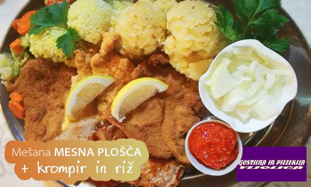 Mešana MESNA PLOŠČA za 2 osebi v Gostilni in Piceriji VIJOLICA v ...
